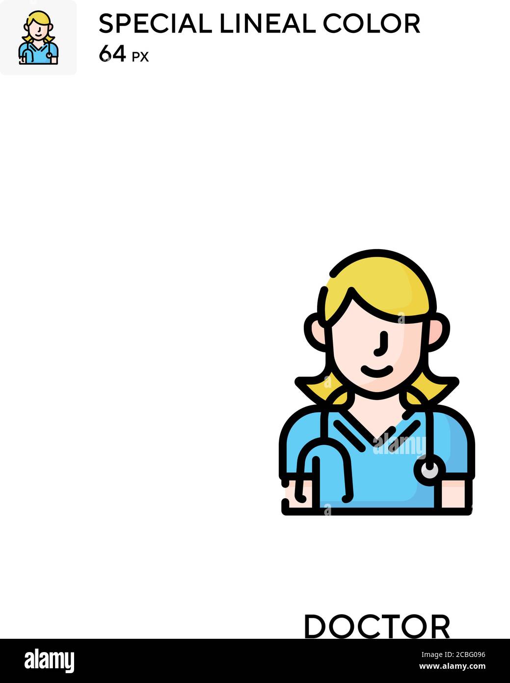 Doctor Simple vector icon. Doctor icons for your business project Stock ...