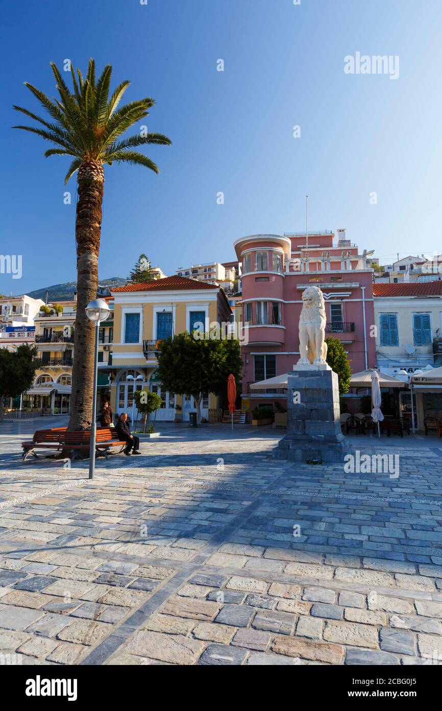 Vathy samos square hi-res stock photography and images - Alamy