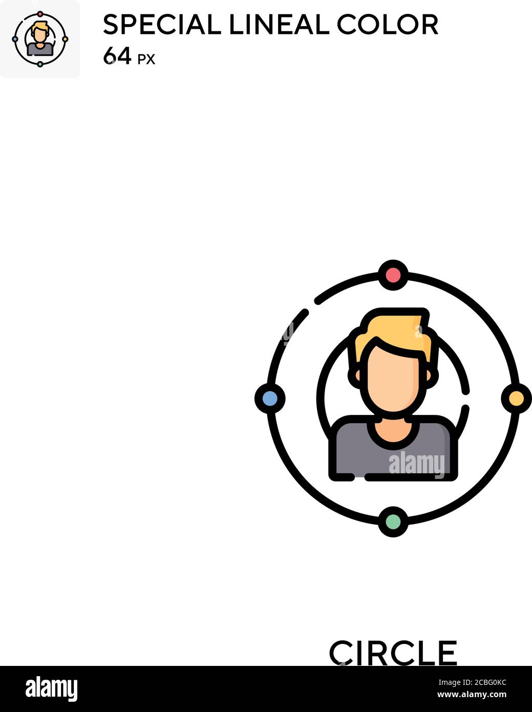 Circle Simple vector icon. Circle icons for your business project Stock ...
