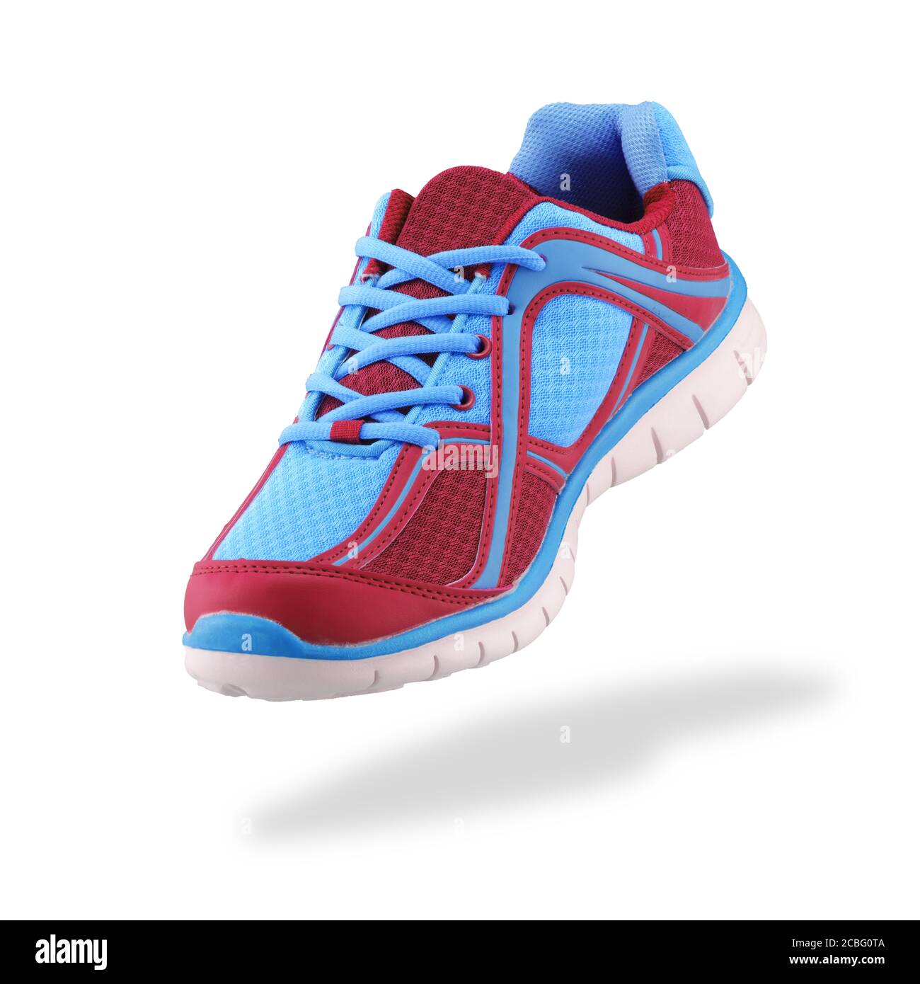 Training shoe on white with drop shadow Stock Photo - Alamy