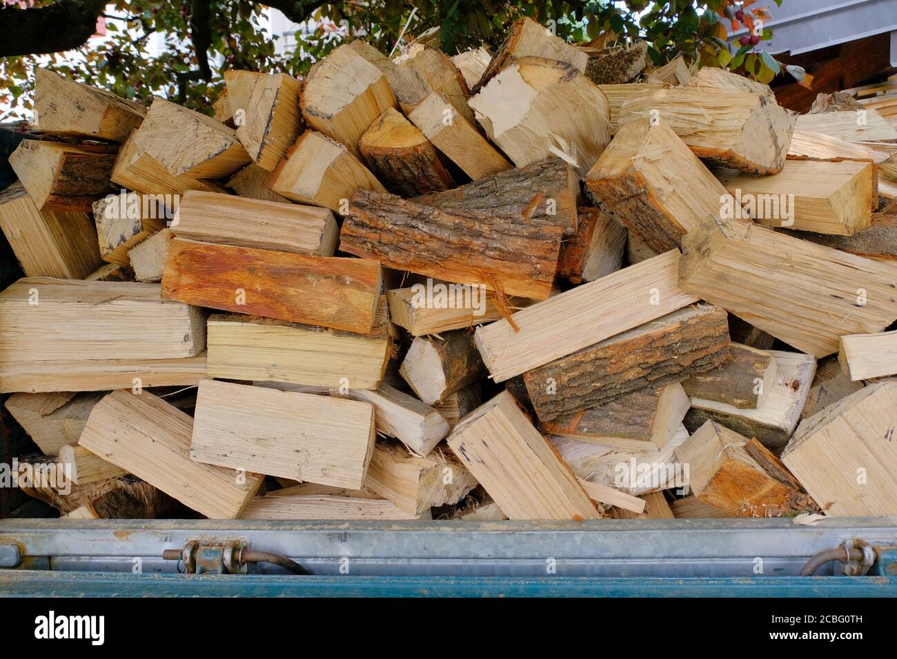 A bunch of firewood ready for the winter Stock Photo - Alamy