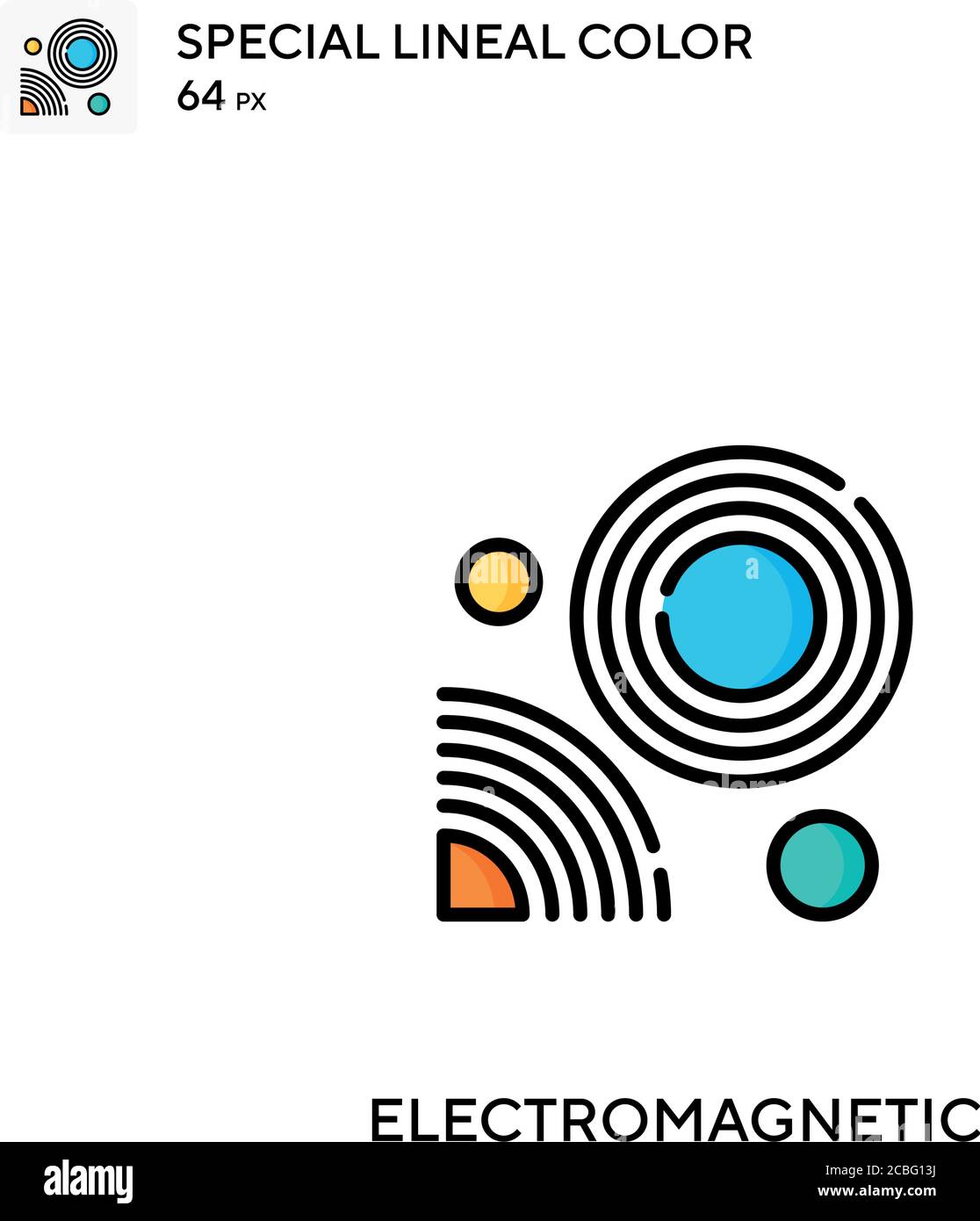 Electromagnetic Simple vector icon. Electromagnetic icons for your ...