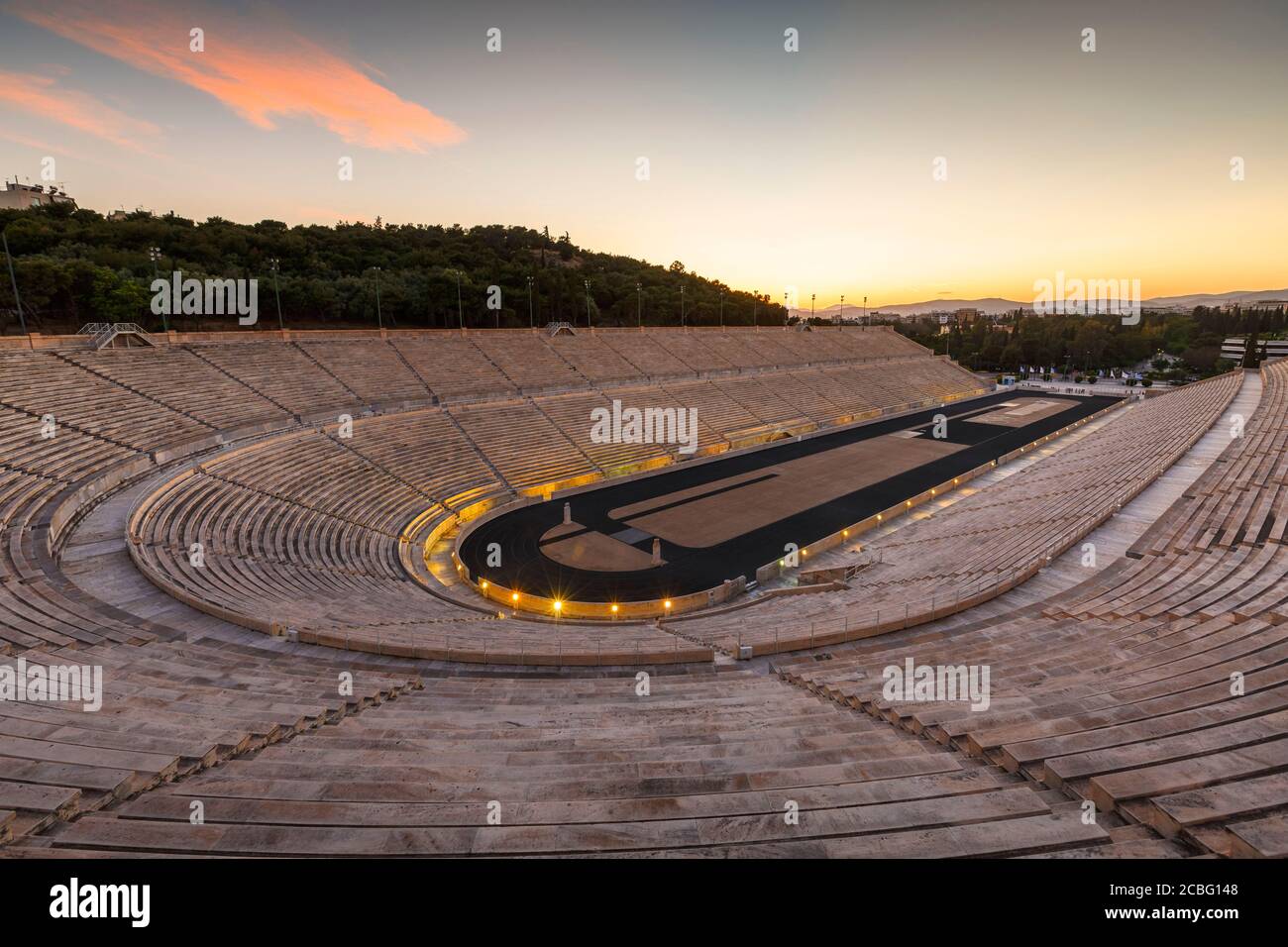 First modern Olympic stadium in city of Athens, Greece Stock Photo - Alamy