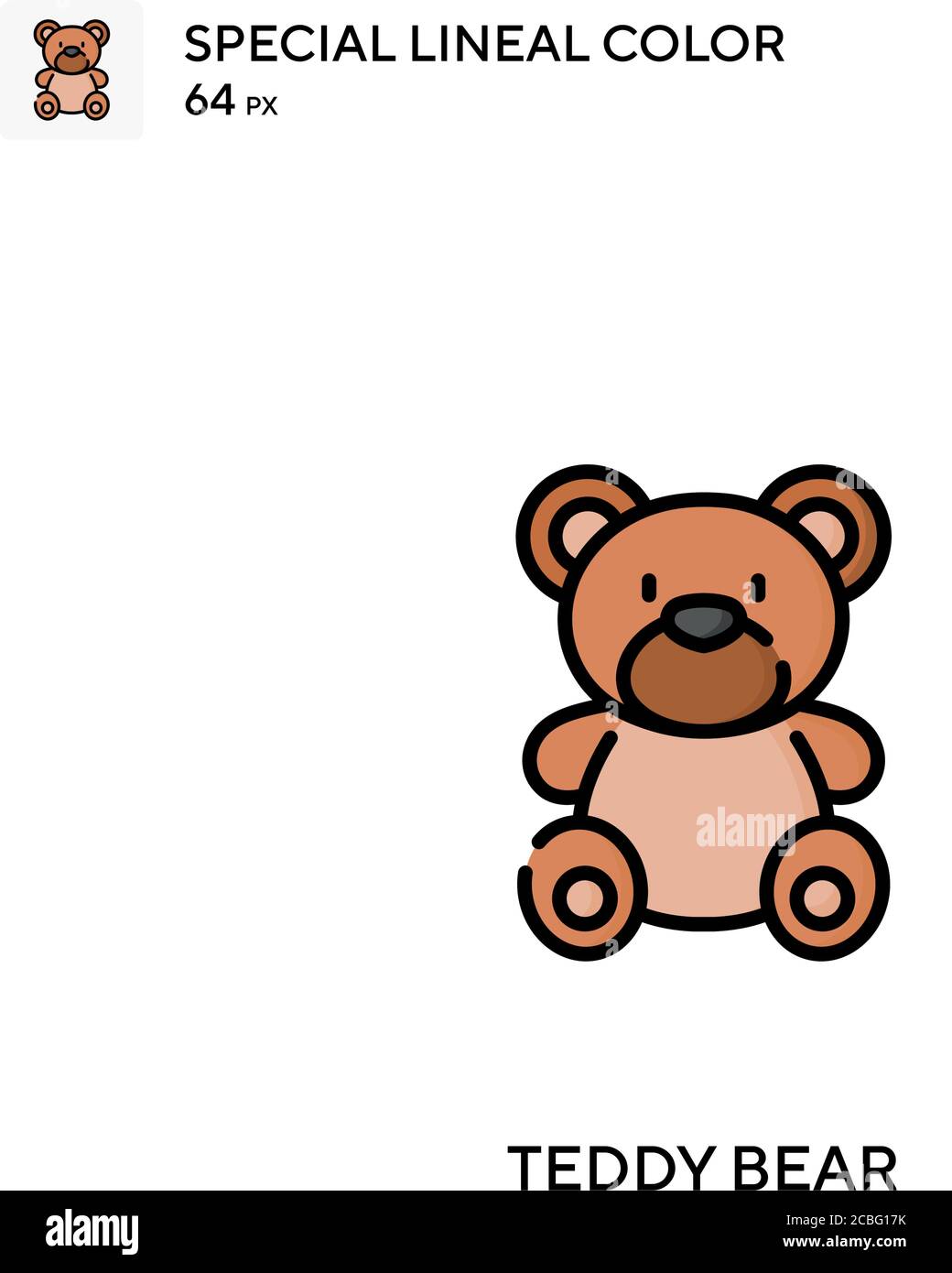 Teddy bear Simple vector icon. Teddy bear icons for your business ...
