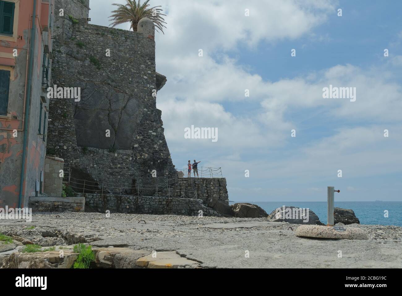 Dragonara Castle in Camogli Stock Photo - Alamy