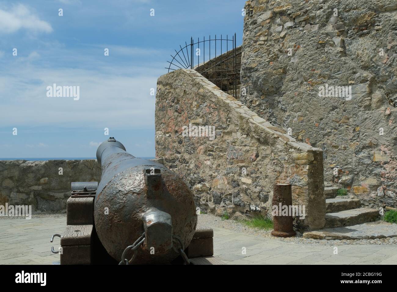 Dragonara Castle in Camogli Stock Photo - Alamy