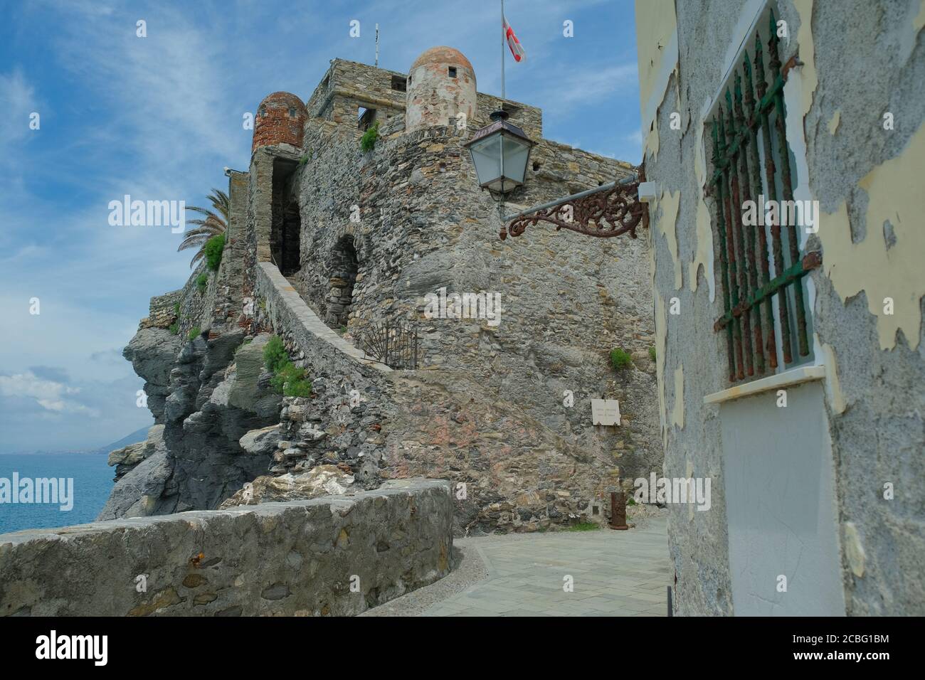 Dragonara Castle in Camogli Stock Photo - Alamy