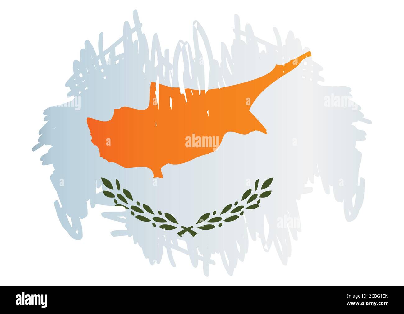 Flag of Cyprus, Republic of Cyprus. Template for award design, an ...