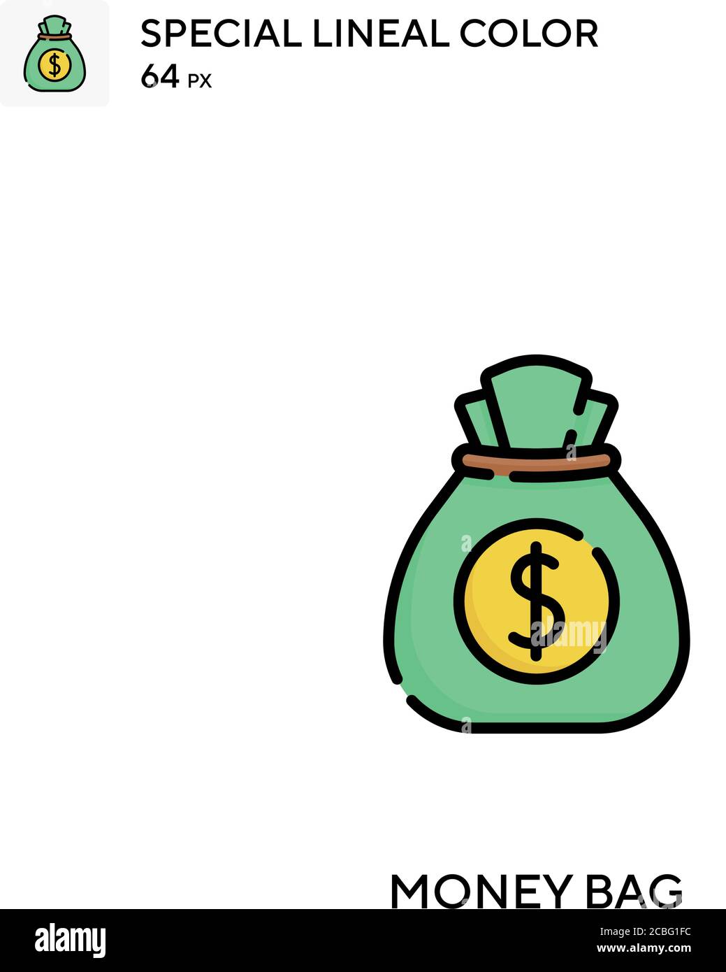 Money bag Simple vector icon. Money bag icons for your business project ...