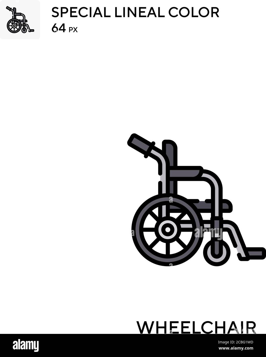 Wheelchair Simple vector icon. Wheelchair icons for your business ...