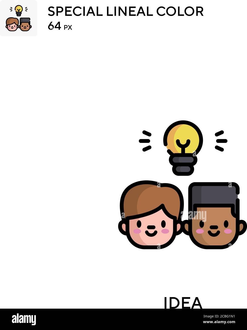 Idea Simple vector icon. Idea icons for your business project Stock ...