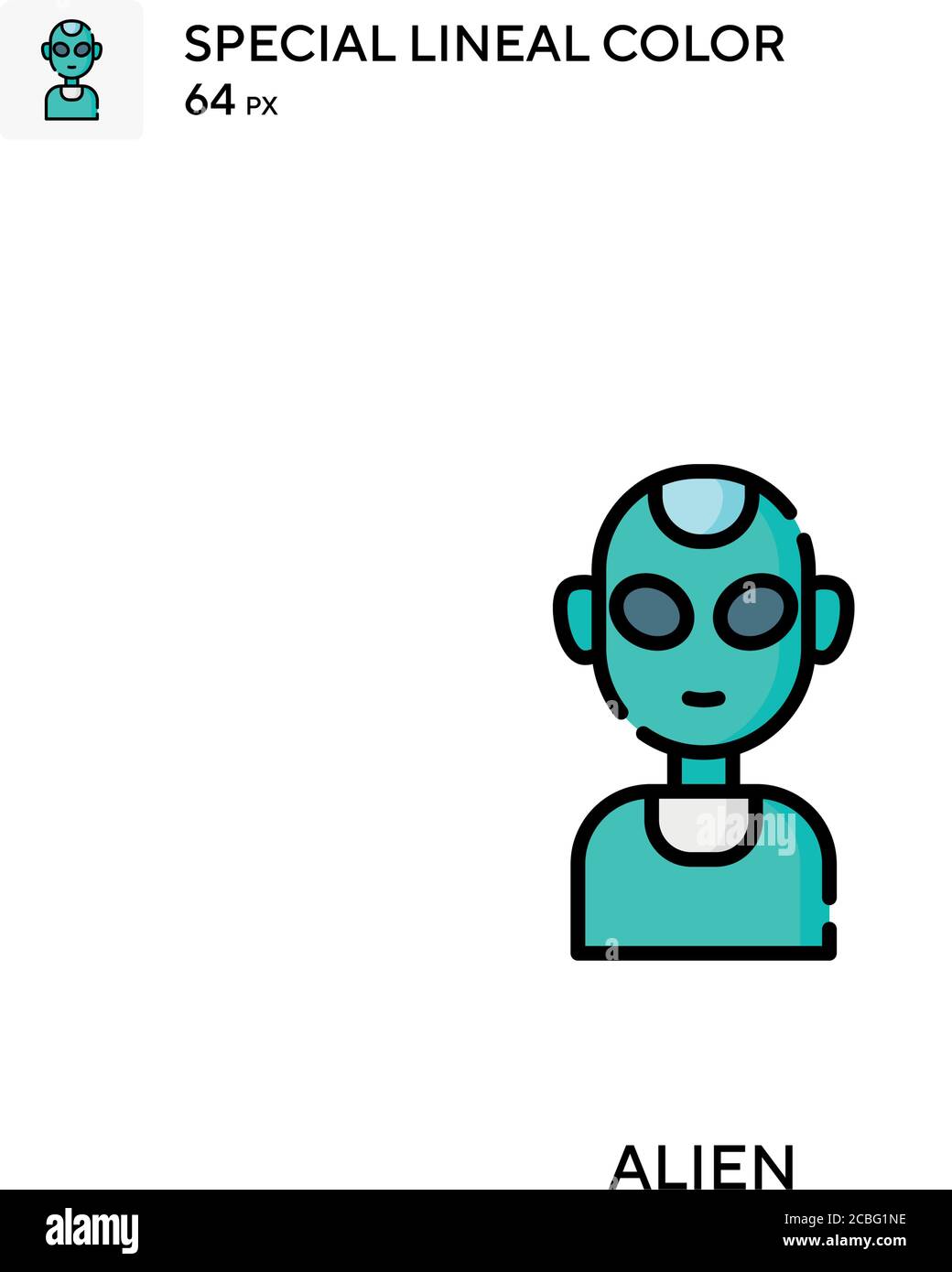 Alien Simple vector icon. Alien icons for your business project Stock ...