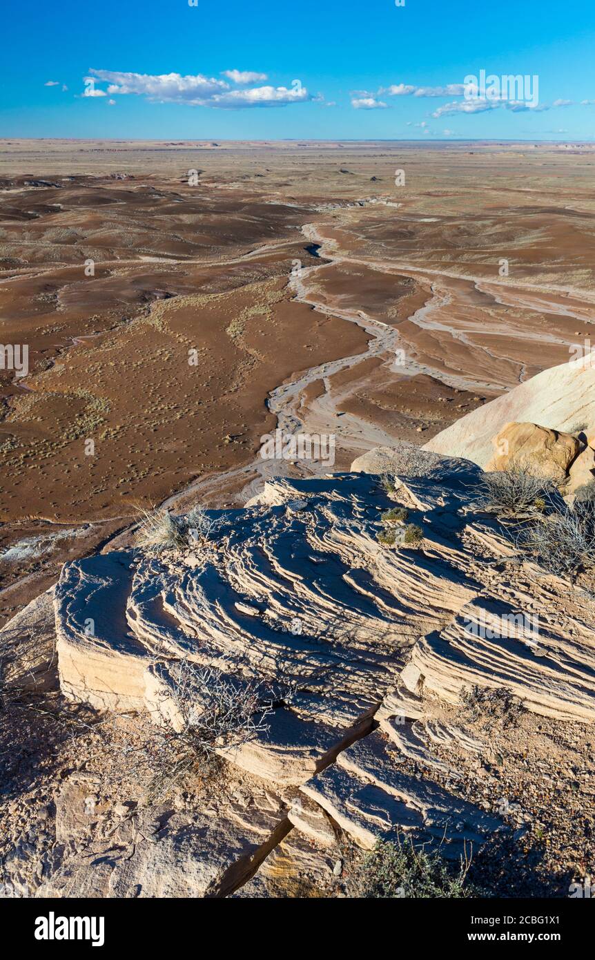 Badlands, Petrified Forest National Park, Arizona, USA, America Stock ...