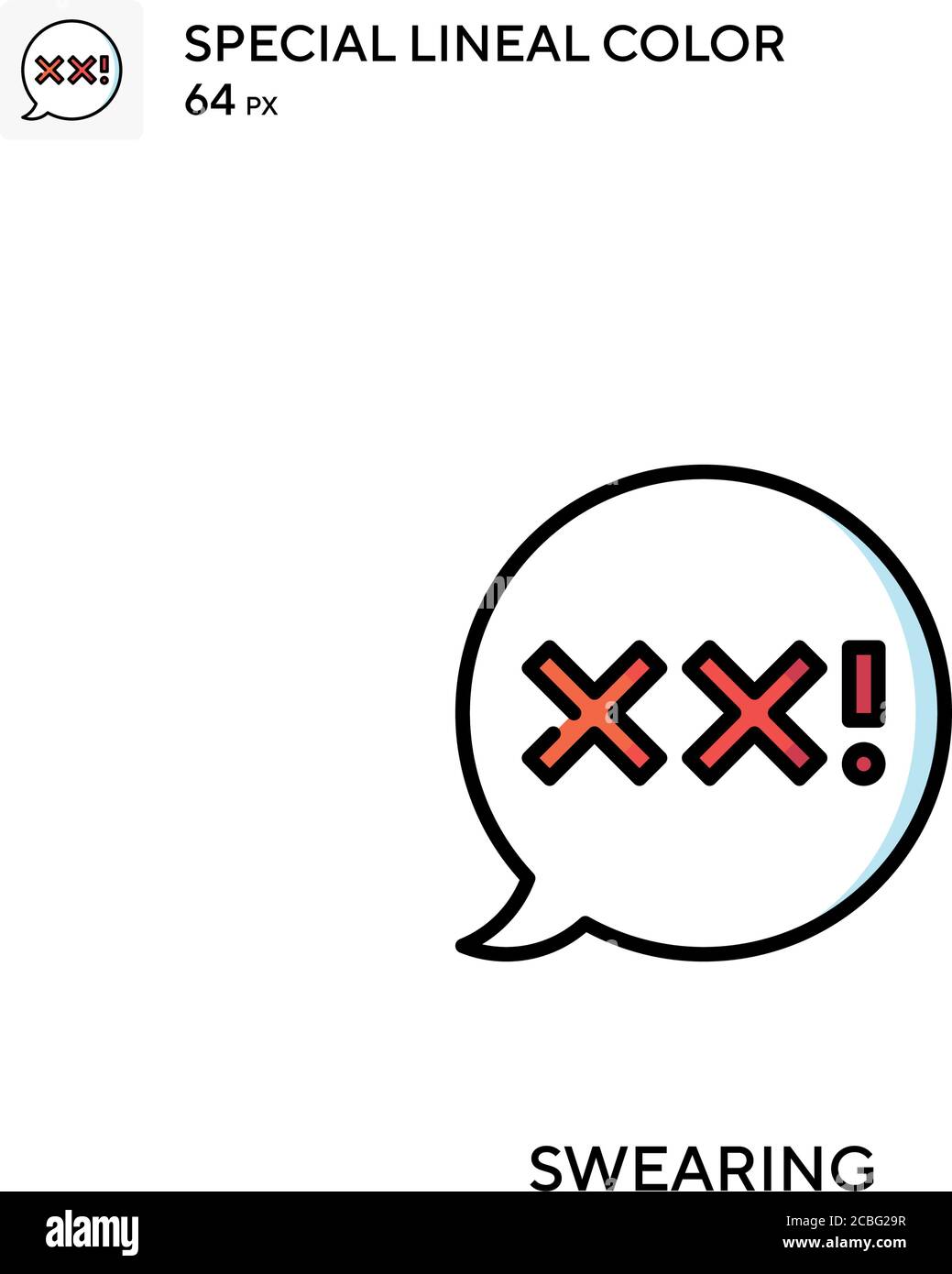 Swearing Simple vector icon. Swearing icons for your business project Stock Vector Image & Art ...