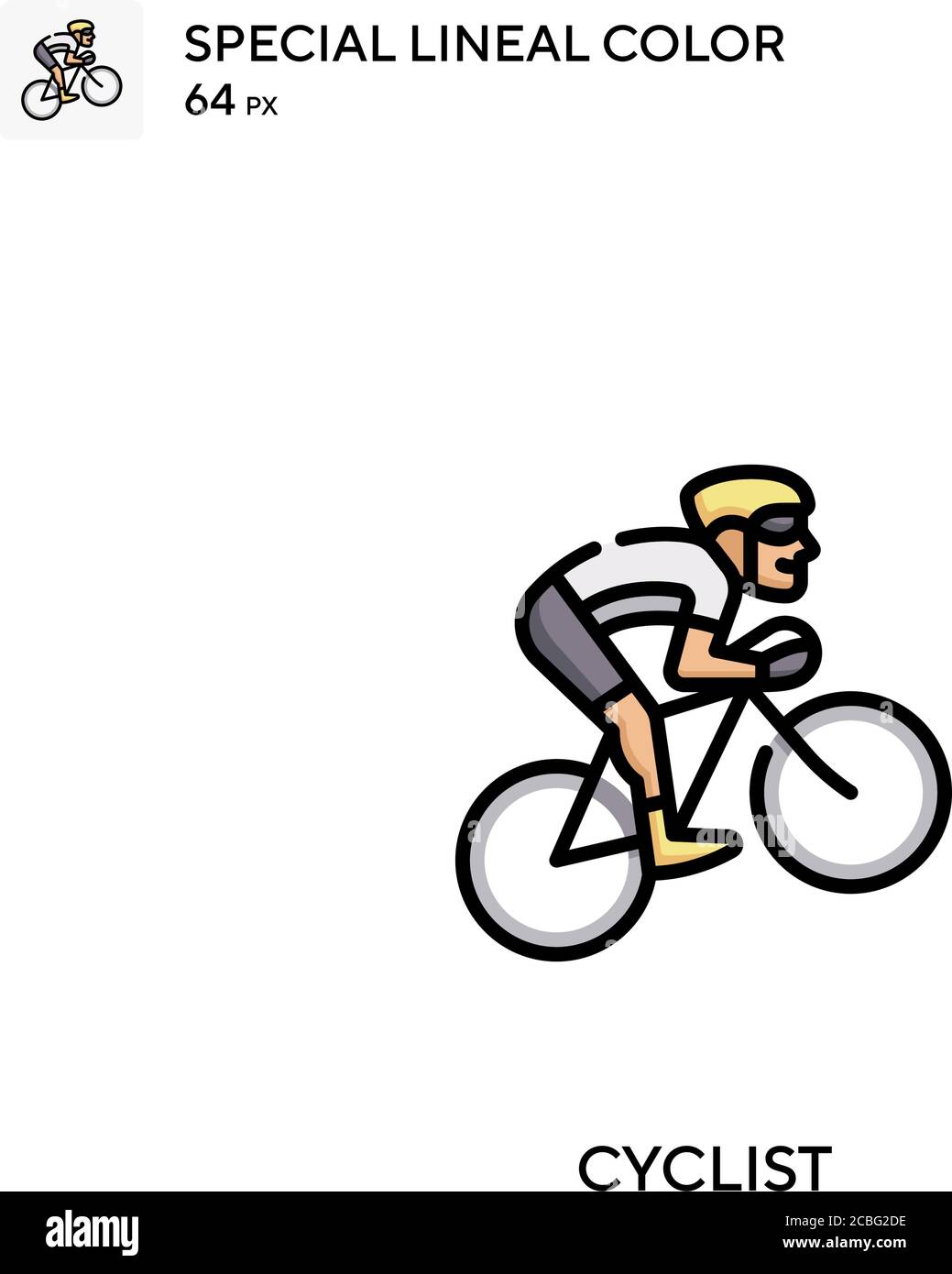 Cyclist Simple vector icon. Cyclist icons for your business project ...