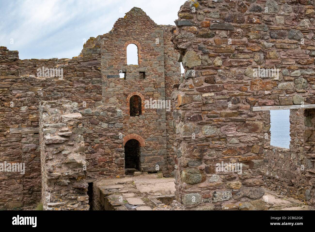 Interior Detail of Wheal Coates Tin Mine Ruins . Stack, Whim Engine ...