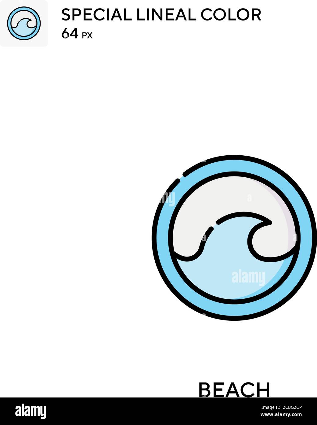 Beach Simple vector icon. Beach icons for your business project Stock ...