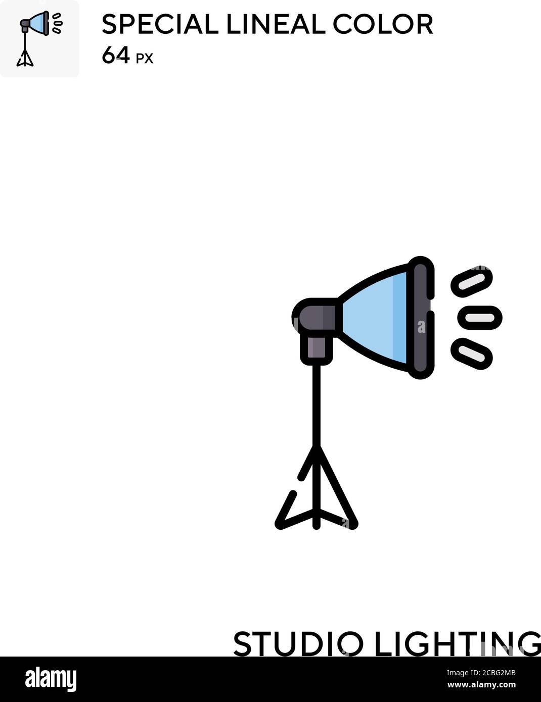 Studio lighting Simple vector icon. Studio lighting icons for your ...