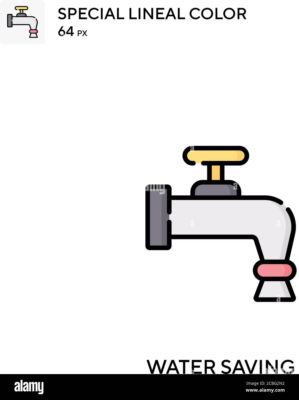 Water saving Simple vector icon. Water saving icons for your business ...