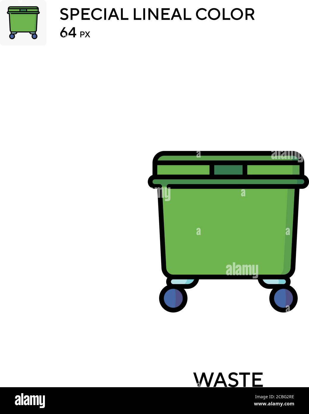 Waste Simple vector icon. Waste icons for your business project Stock ...