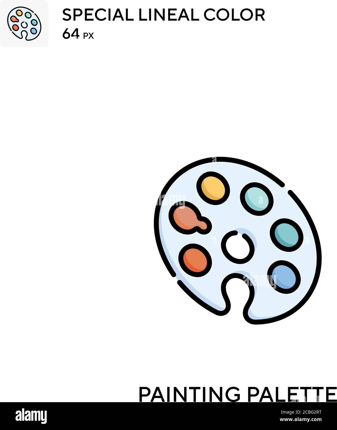 Painting palette Simple vector icon. Painting palette icons for your ...