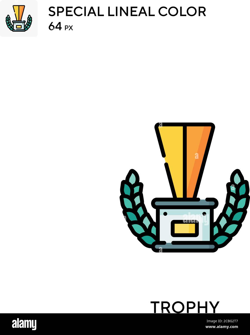 Trophy Simple vector icon. Trophy icons for your business project Stock ...