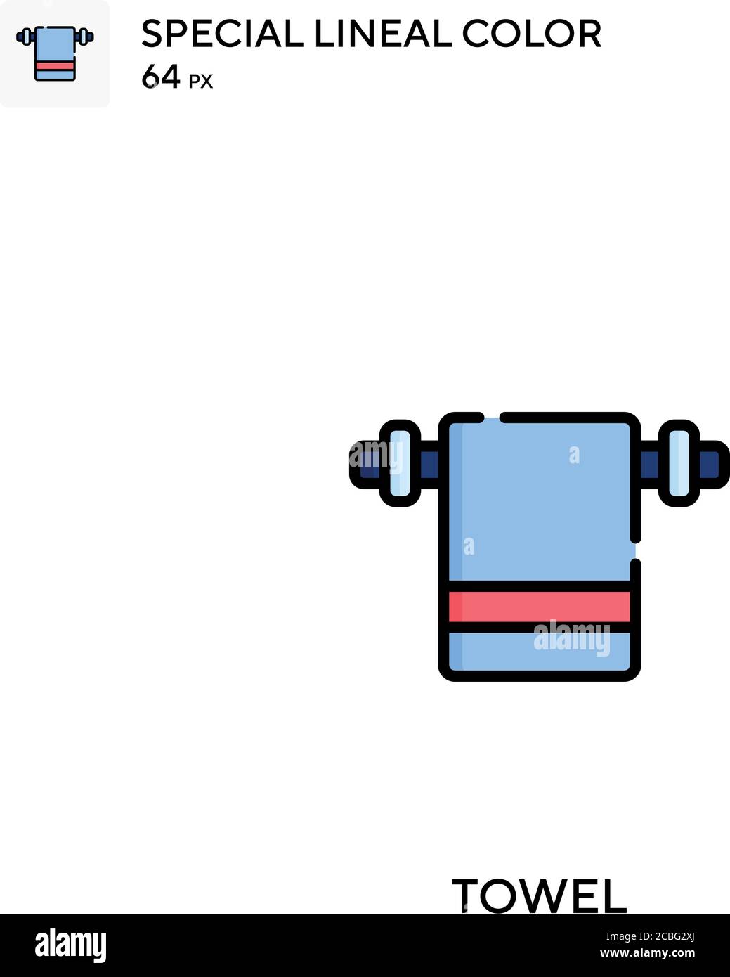 Towel Simple vector icon. Towel icons for your business project Stock ...