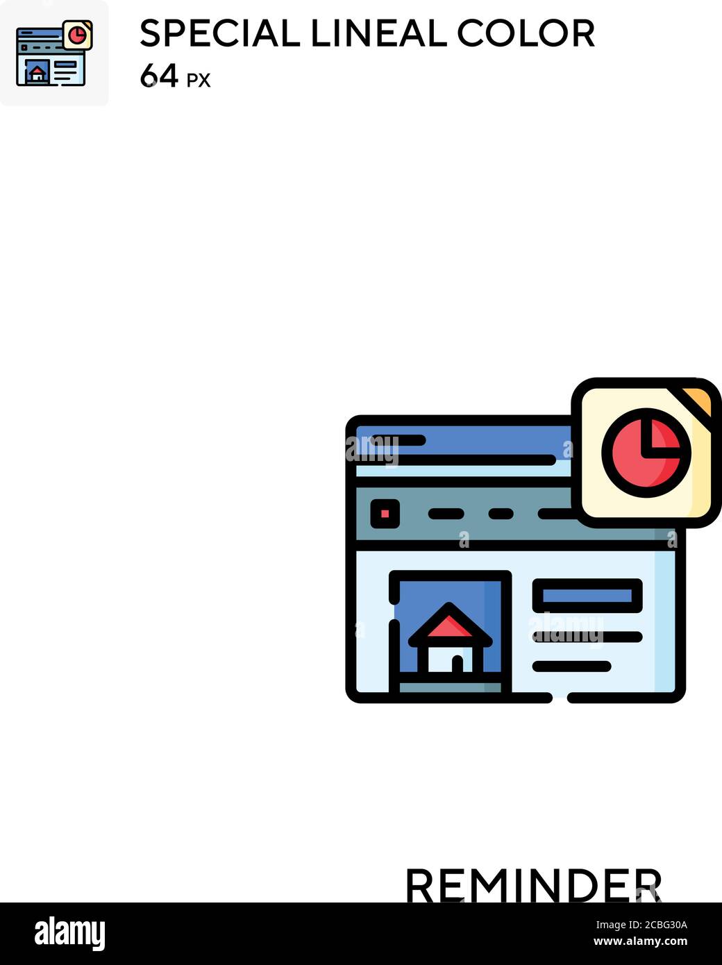 Reminder Simple vector icon. Reminder icons for your business project ...