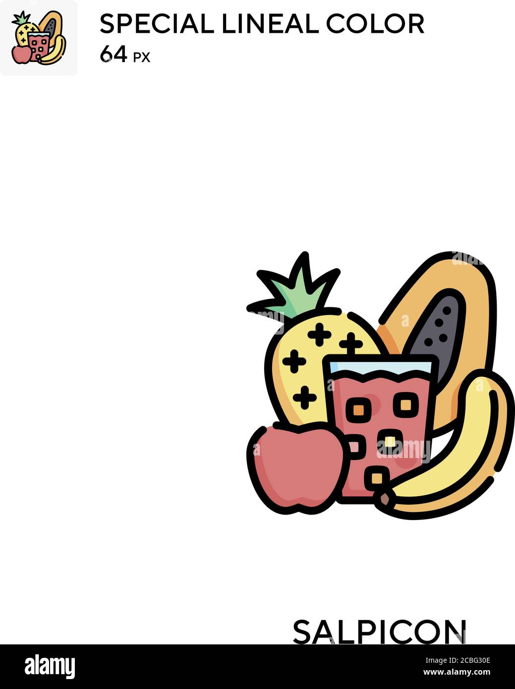 Salpicon Simple vector icon. Salpicon icons for your business project ...