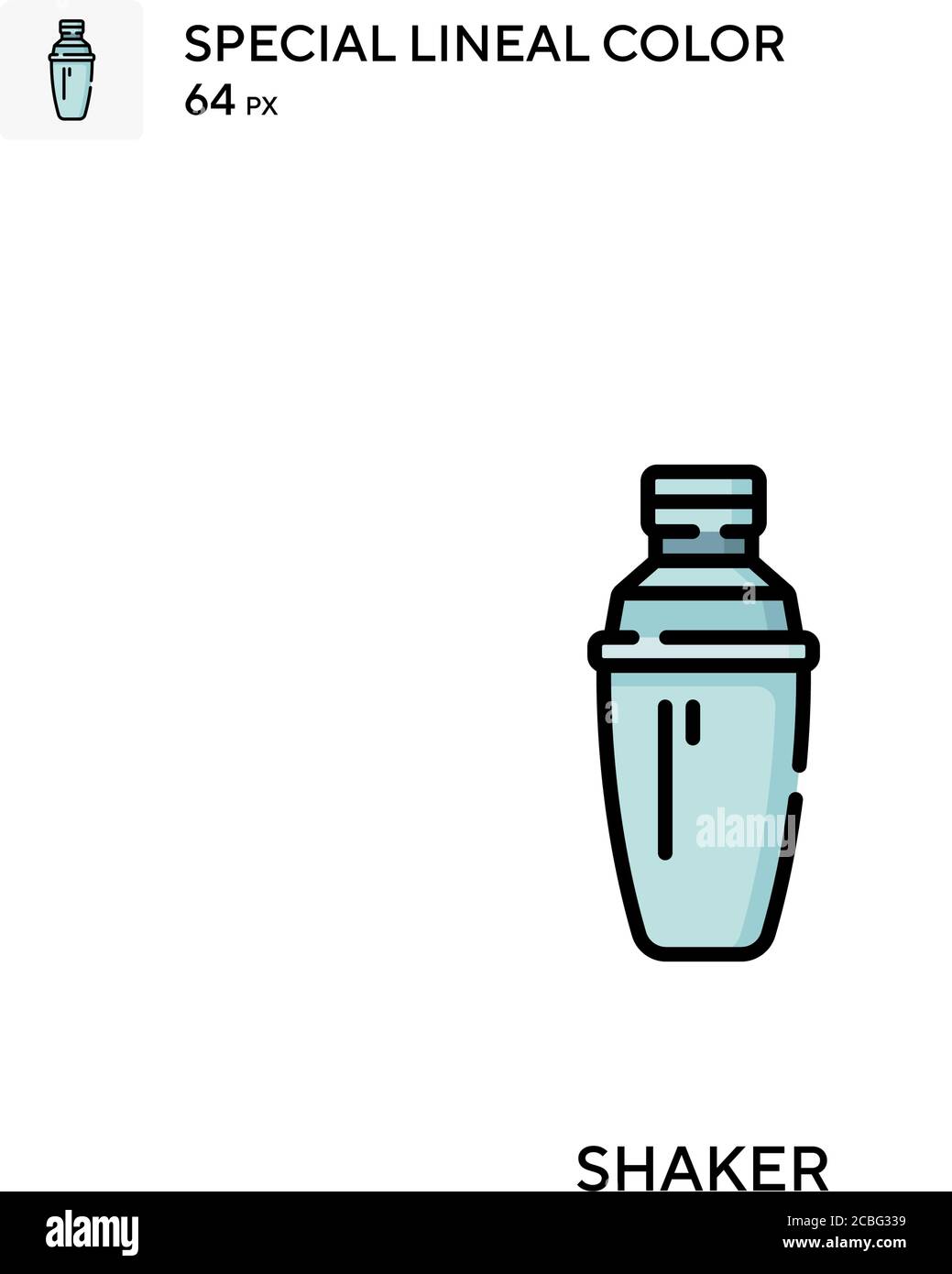 Shaker Simple vector icon. Shaker icons for your business project Stock ...