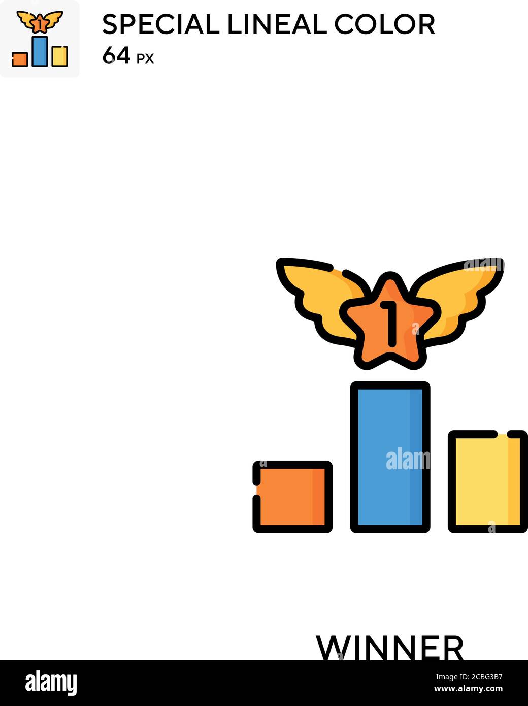 Winner Simple vector icon. Winner icons for your business project Stock ...