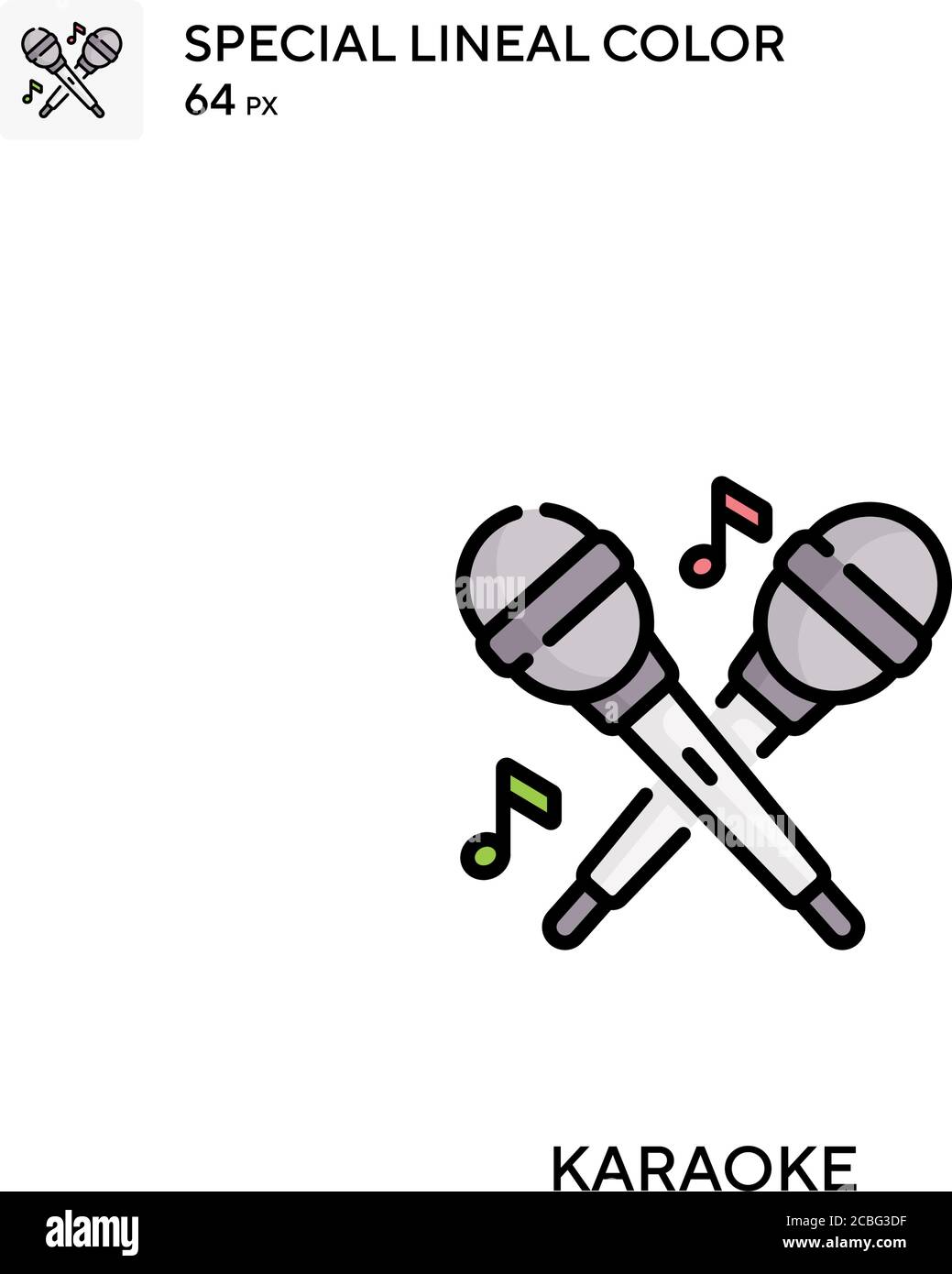 Karaoke Simple vector icon. Karaoke icons for your business project ...
