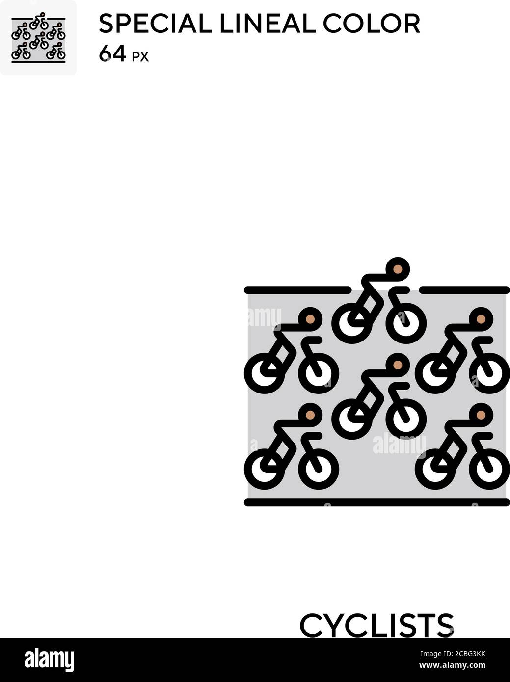Cyclists Simple vector icon. Cyclists icons for your business project ...