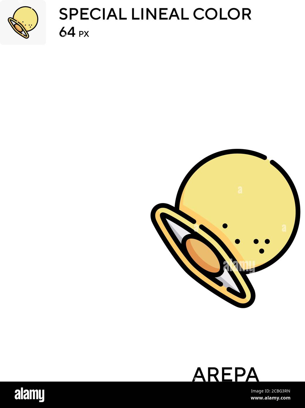 Arepa Simple vector icon. Arepa icons for your business project Stock ...