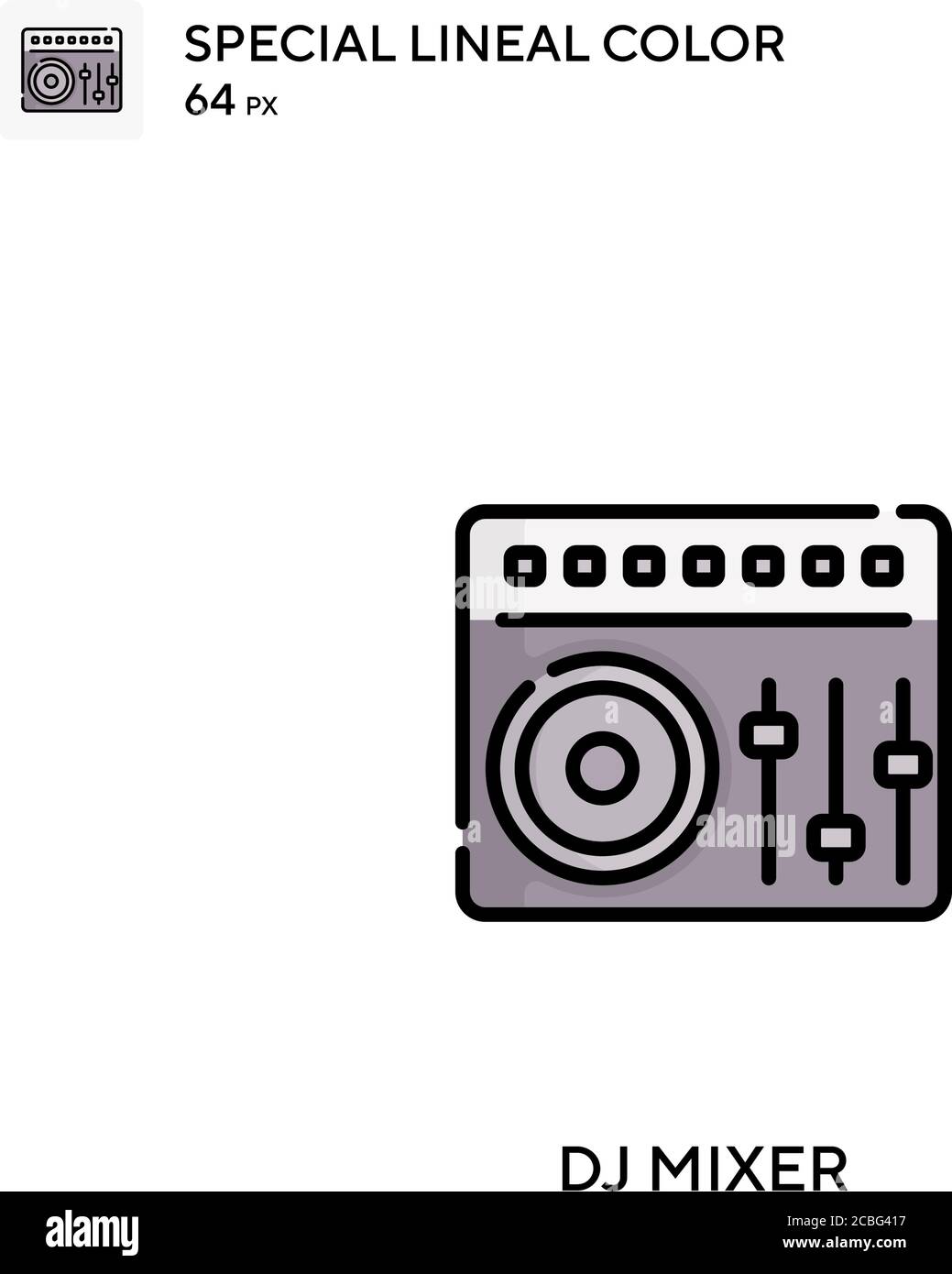 Dj mixer Simple vector icon. Dj mixer icons for your business project ...