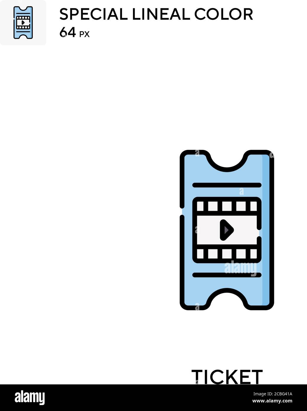 Ticket Simple vector icon. Ticket icons for your business project Stock ...