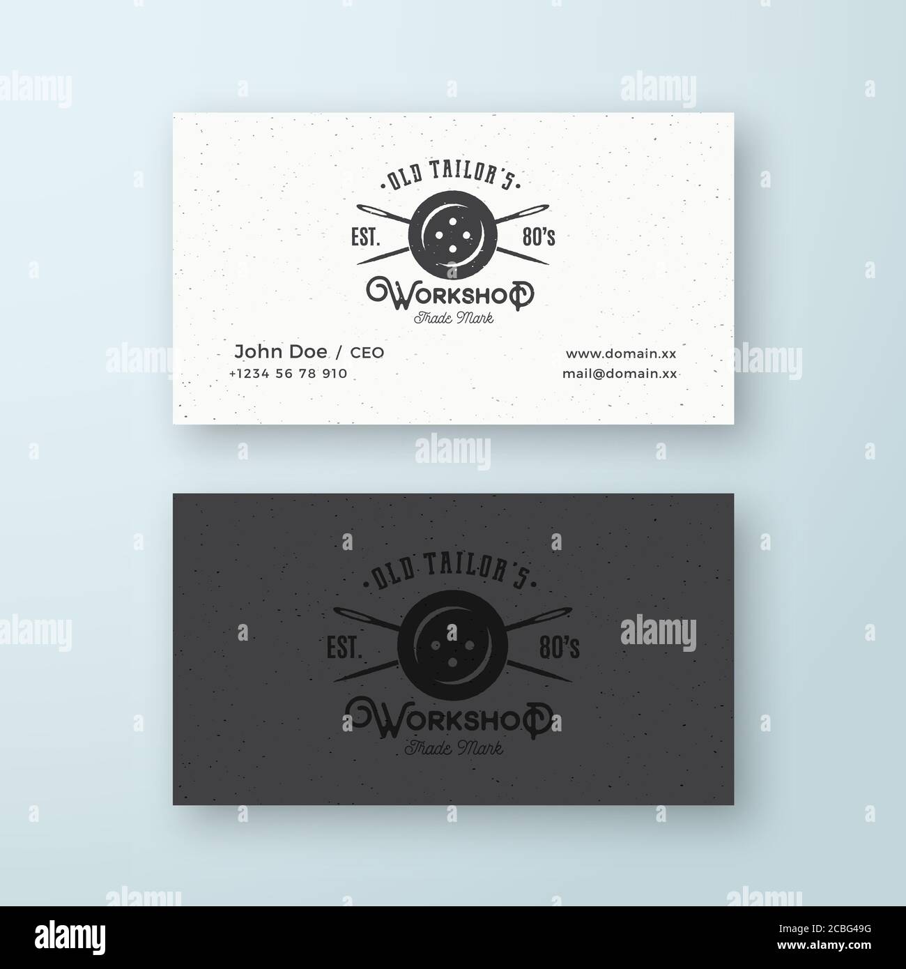 Old Tailors Workshop Vintage Sewing or Clothing Vector Logo and ...