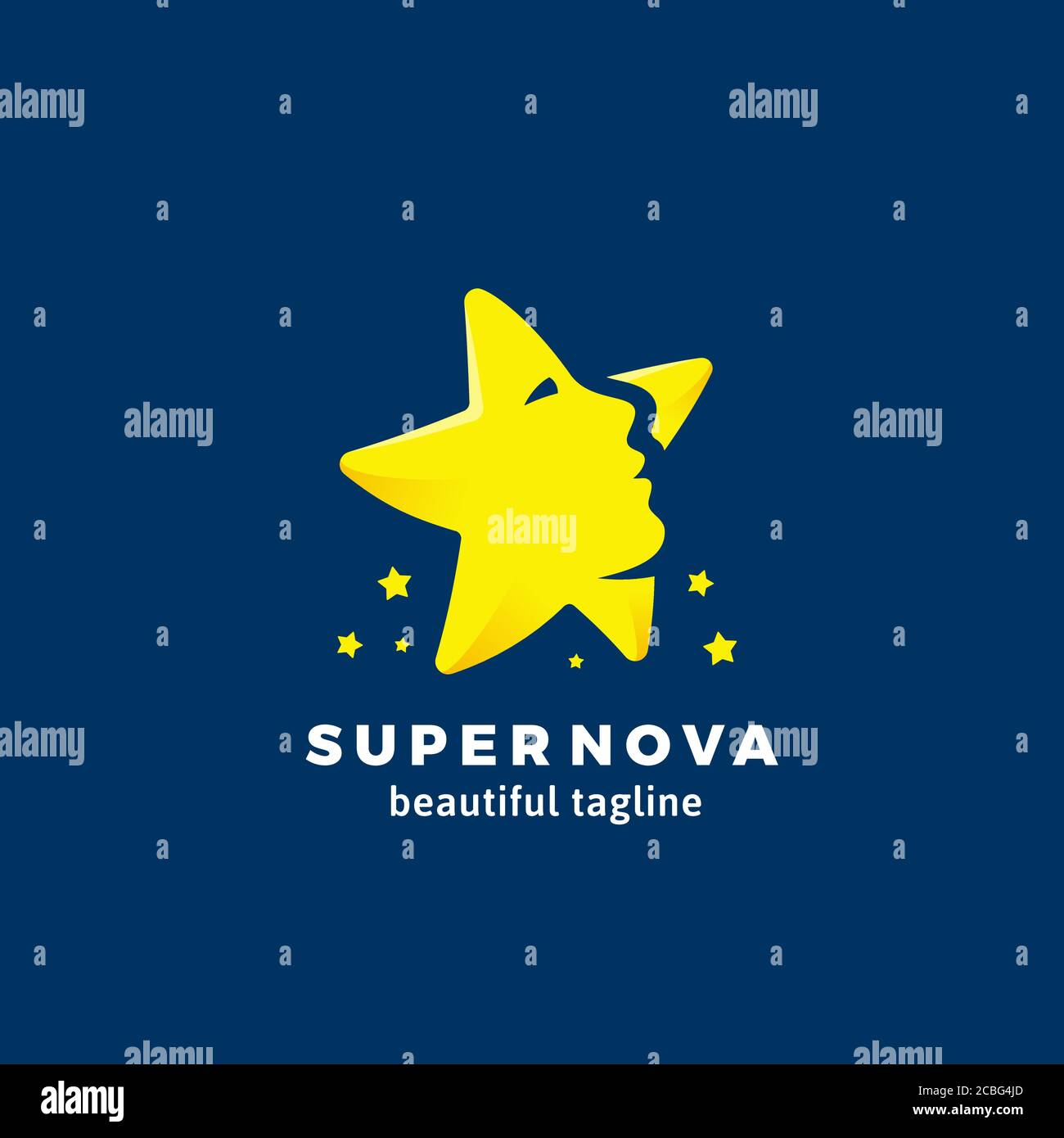 Super Nova Abstract Vector Sign, Emblem or Logo Template. Beautiful ...