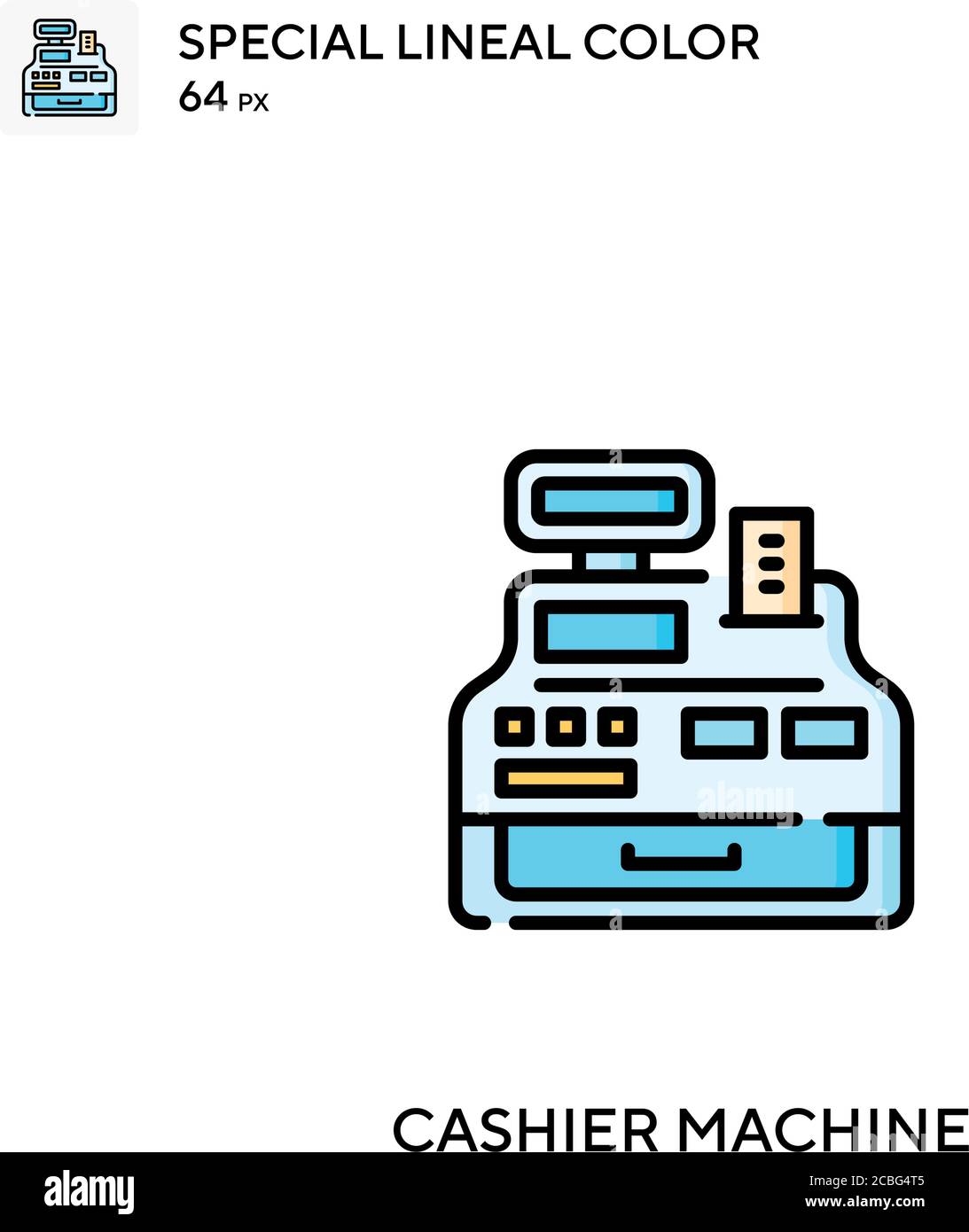 Cashier machine Simple vector icon. Cashier machine icons for your ...