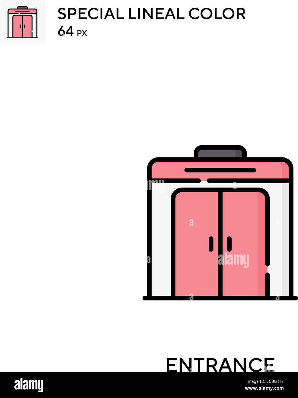 Entrance Simple vector icon. Entrance icons for your business project ...