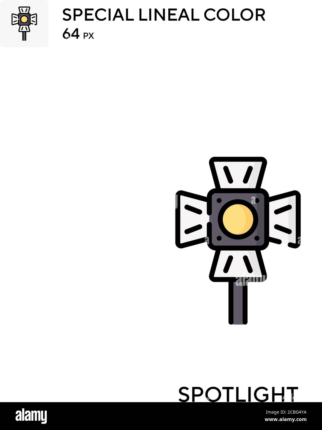 Spotlight Simple vector icon. Spotlight icons for your business project ...