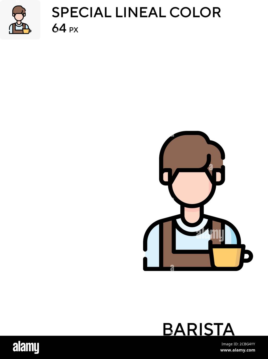 Barista Simple vector icon. Barista icons for your business project ...