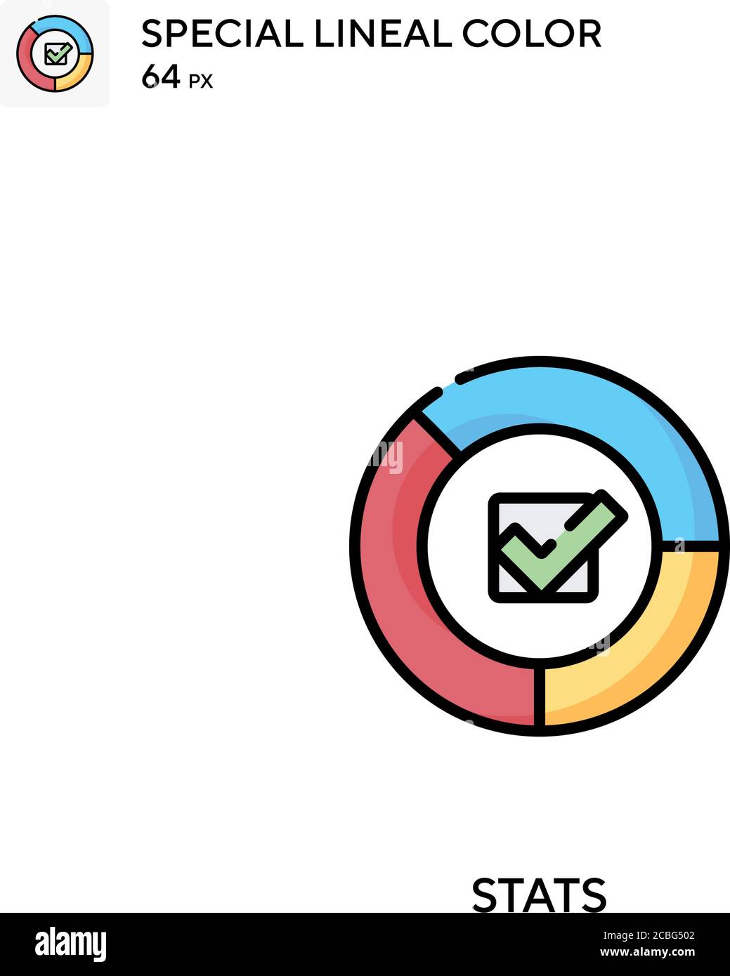 Stats Simple vector icon. Stats icons for your business project Stock ...