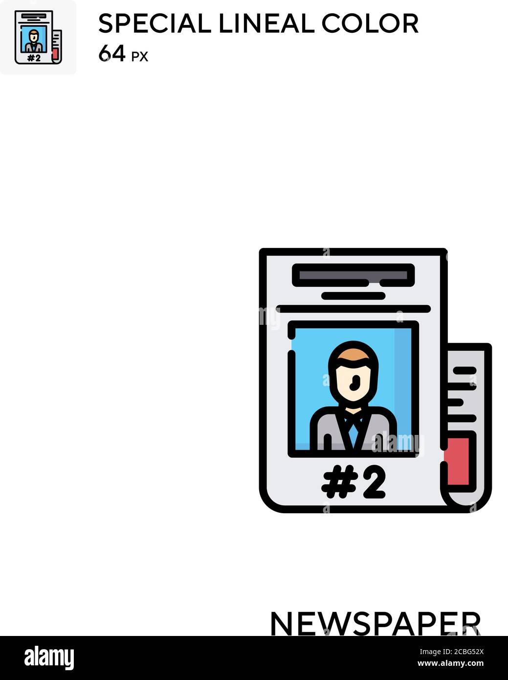 Newspaper Simple vector icon. Newspaper icons for your business project ...