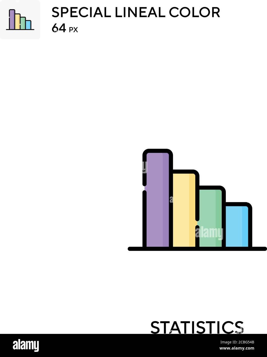 Statistics Simple vector icon. Statistics icons for your business ...