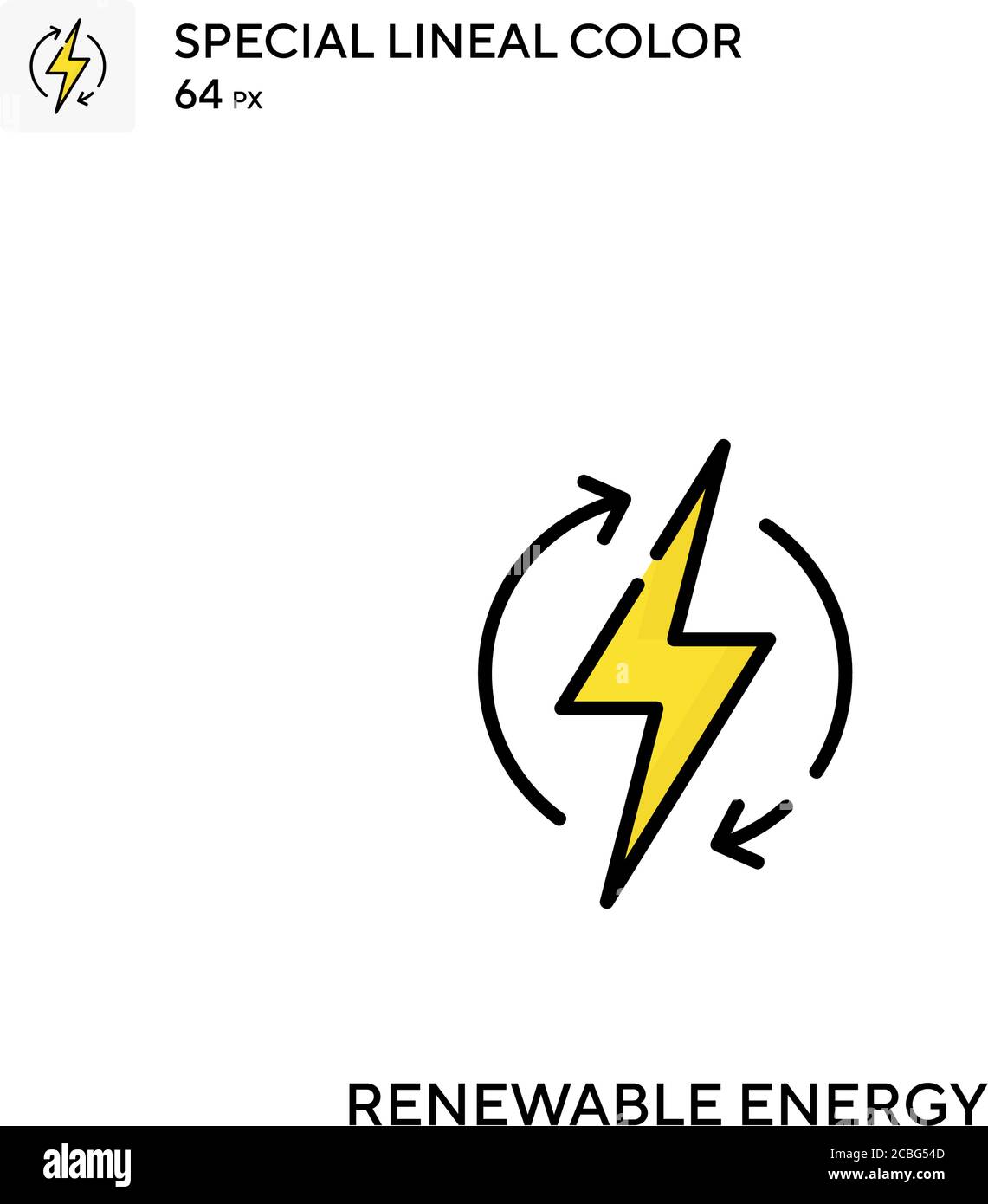 Renewable energy Simple vector icon. Renewable energy icons for your ...