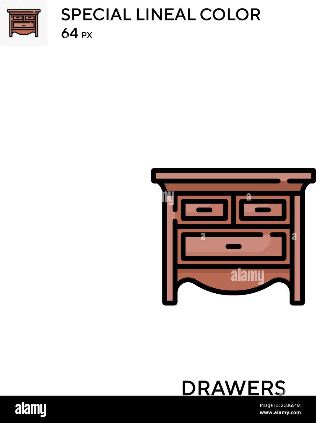 Drawers Simple vector icon. Drawers icons for your business project ...