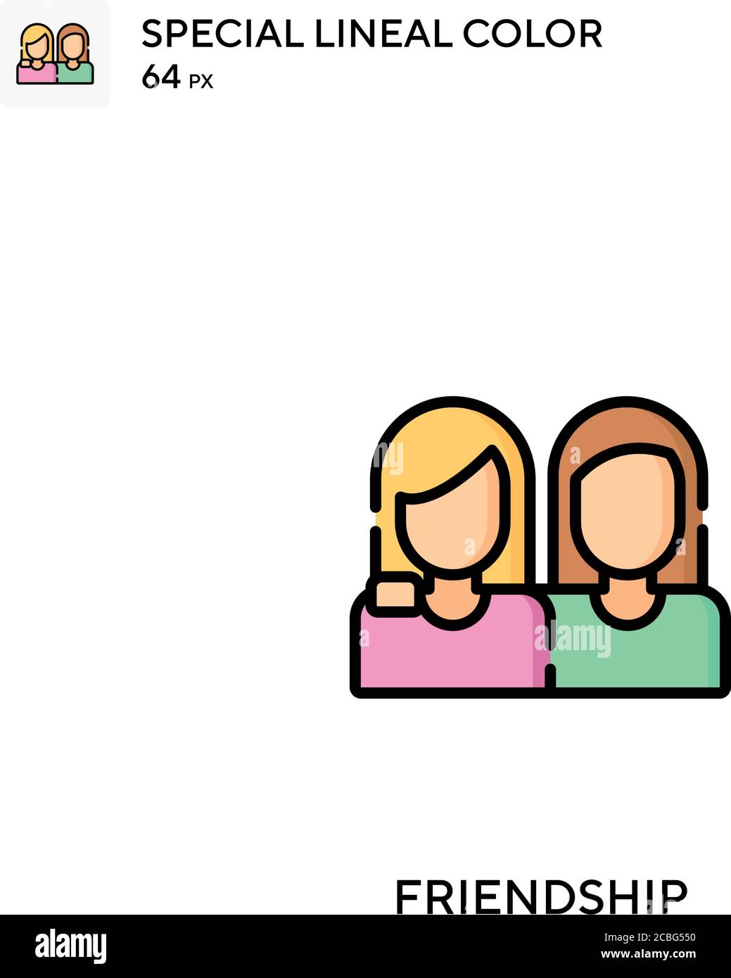 Friendship Simple vector icon. Friendship icons for your business ...