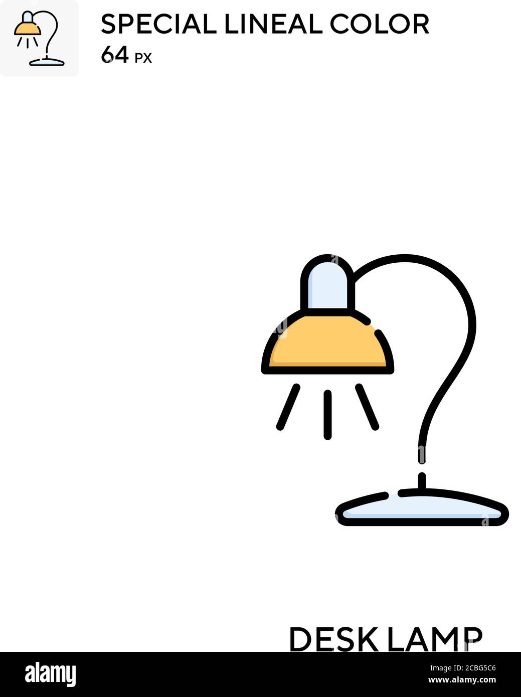 Desk lamp Simple vector icon. Desk lamp icons for your business project ...