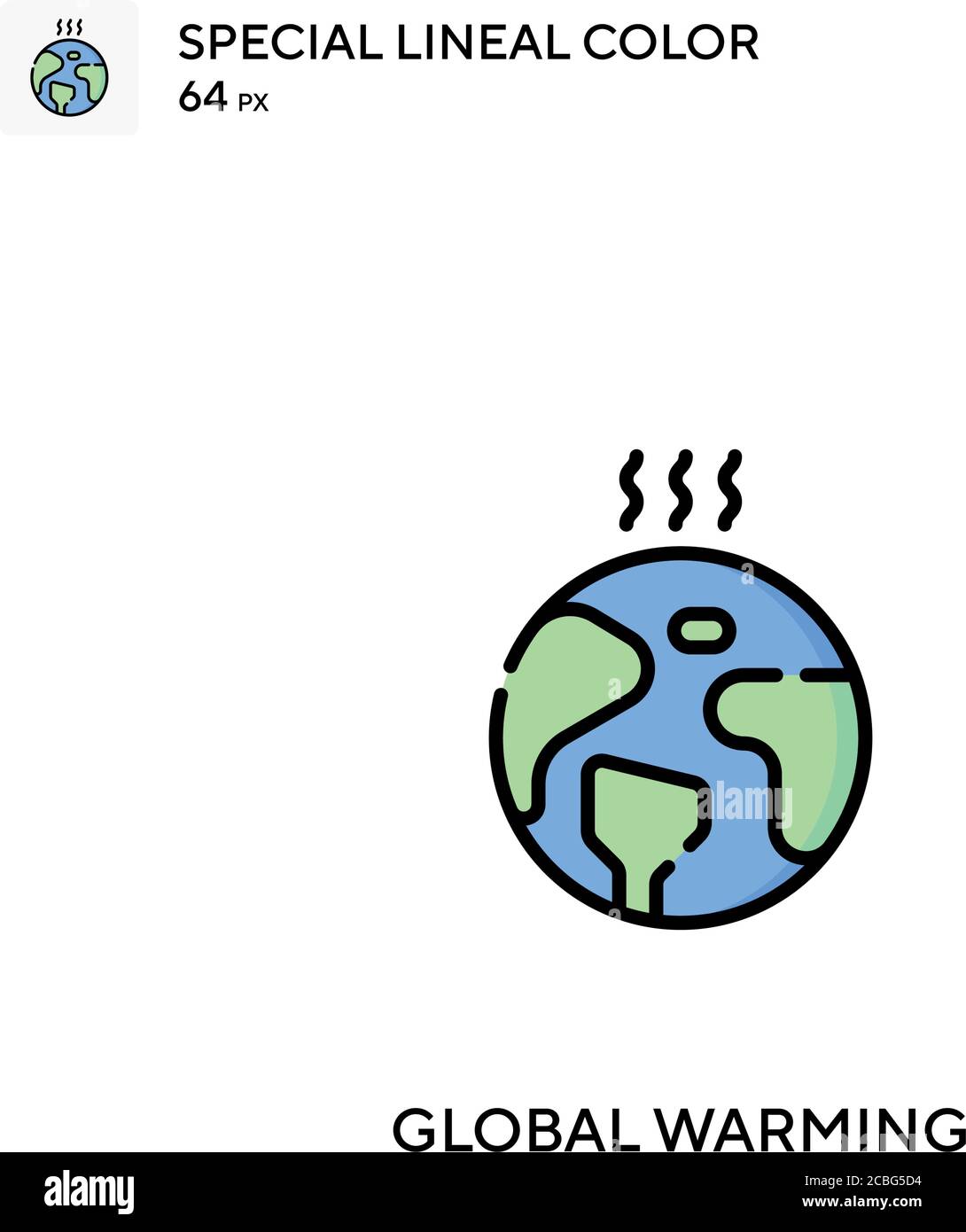 Global warming Simple vector icon. Global warming icons for your ...